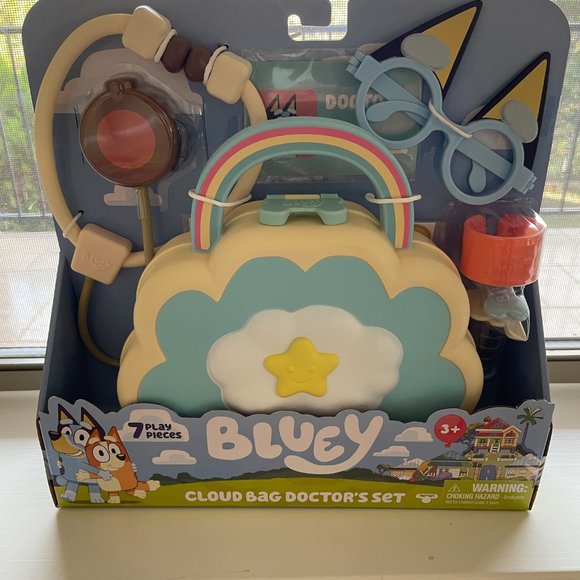Bluey | Toys | Bluey Cloud Bag Doctors Set Learning Toys For Kids ...